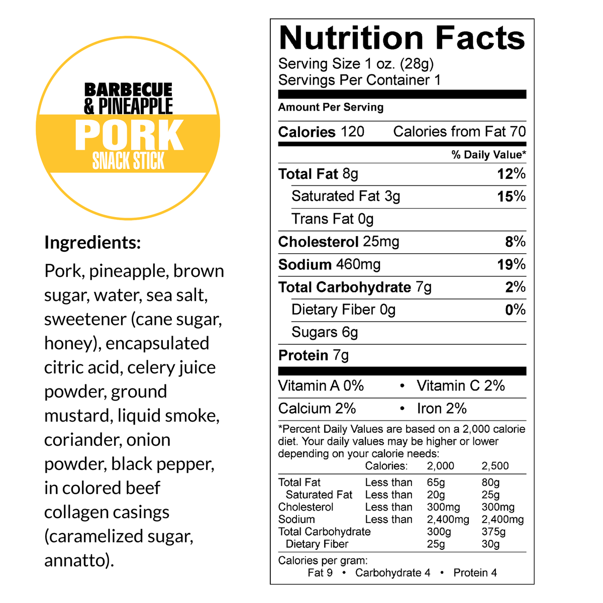 Barbecue & Pineapple Premium Natural Pork Bites | Sogo Snacks