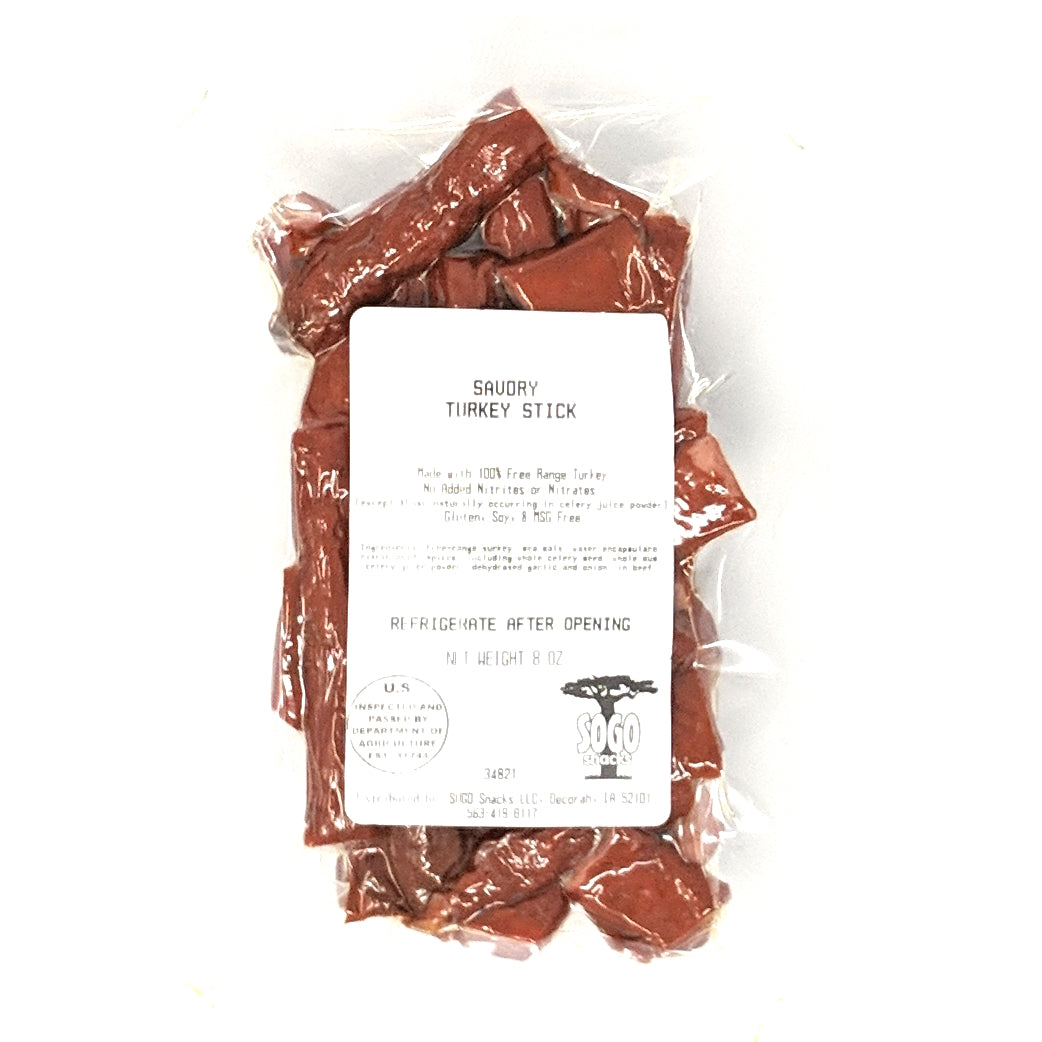 Savory 100% Free-Range Turkey Bites | Sogo Snacks