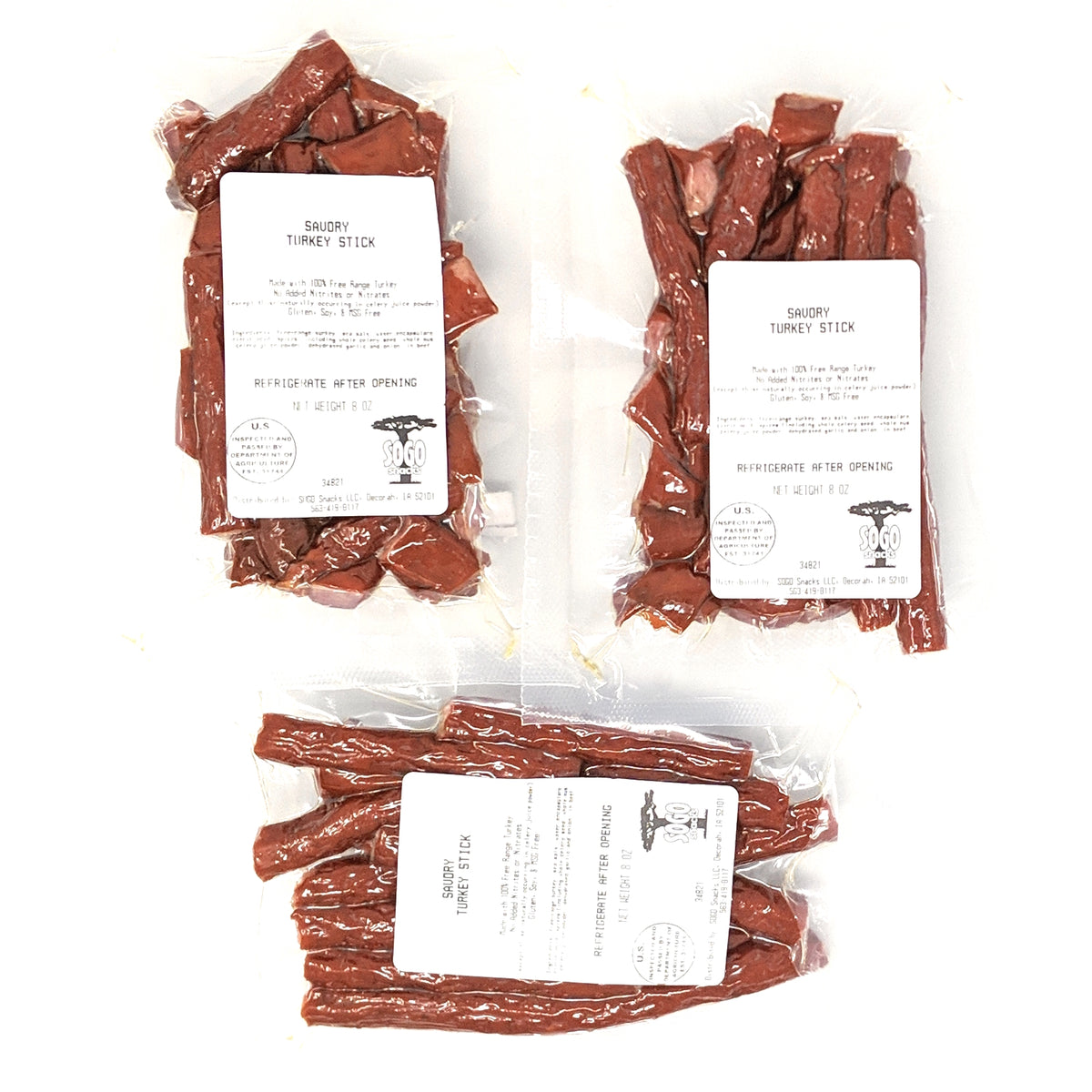 Savory 100% Free-Range Turkey Bites | Sogo Snacks